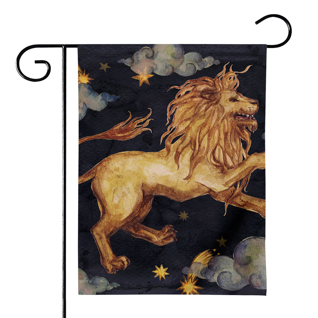 Watercolor Leo Zodiac Sign Print House Flag – GearFrost