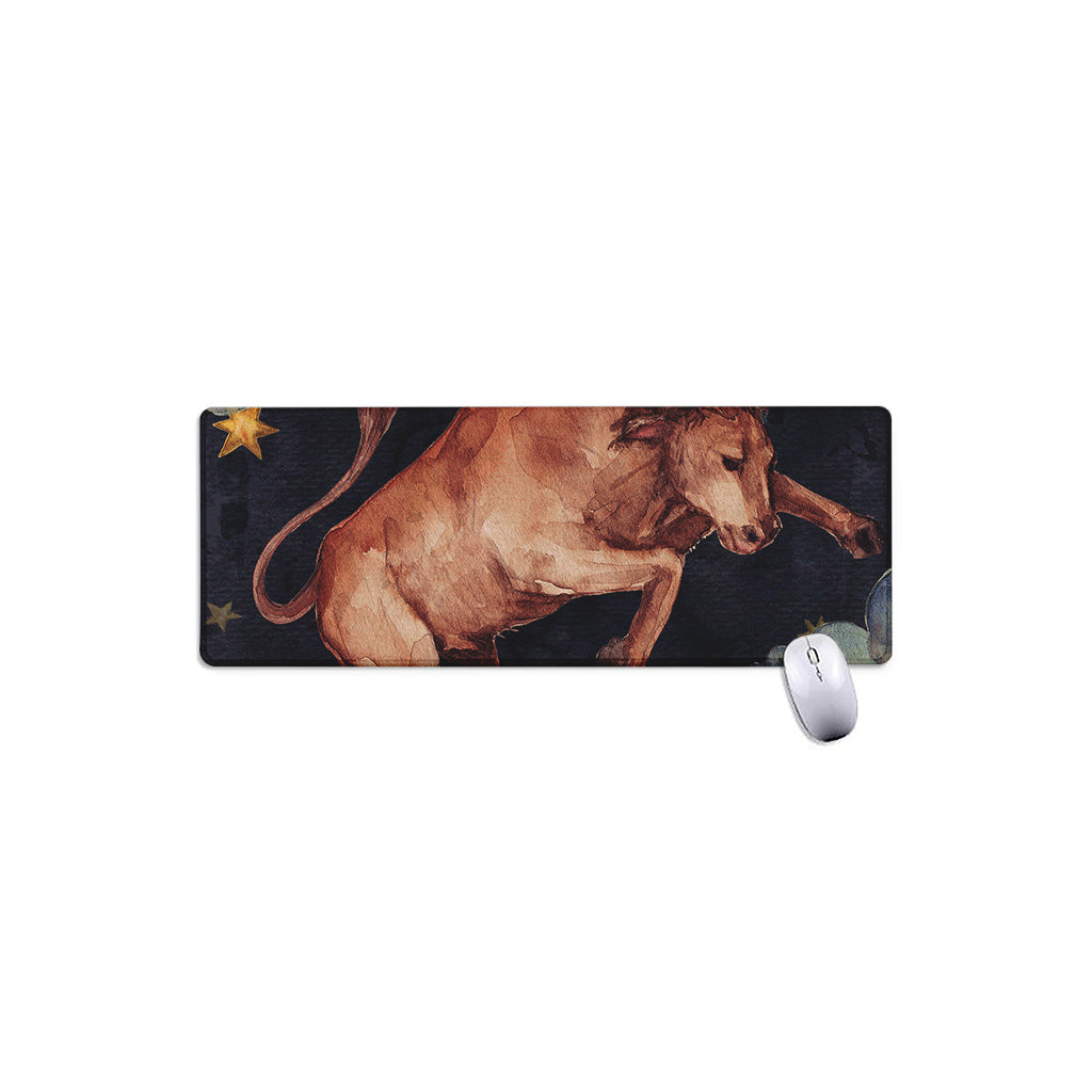 Watercolor Taurus Zodiac Sign Print Extended Mouse Pad – GearFrost
