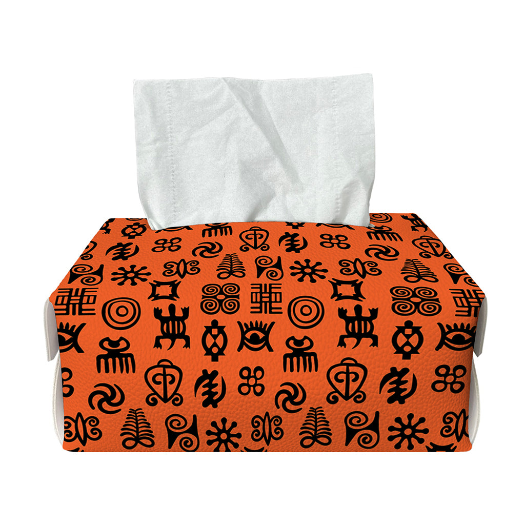 West African Adinkra Symbols Print Rectangle Tissue Box Cover – GearFrost