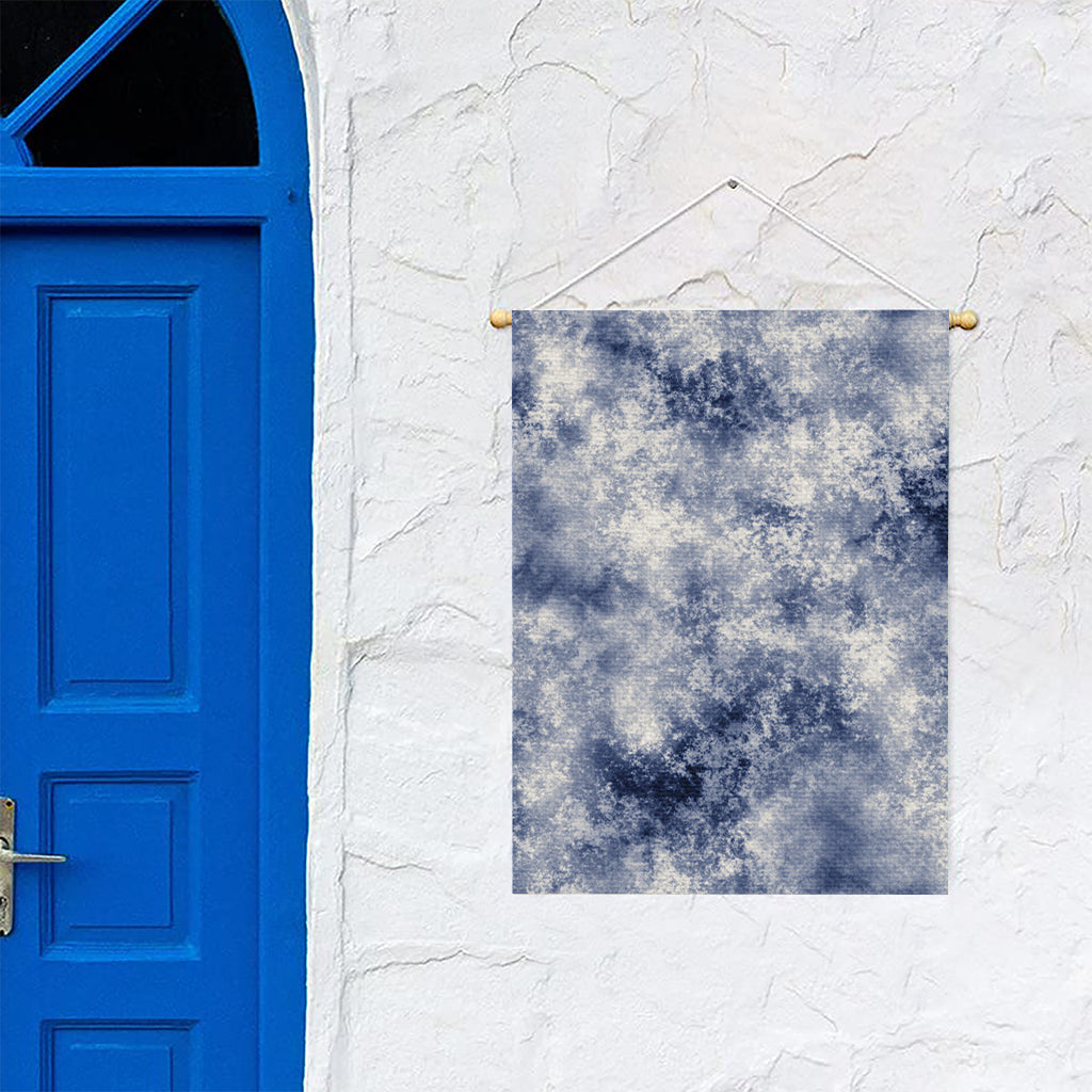 White And Blue Acid Wash Tie Dye Print Garden Flag – GearFrost