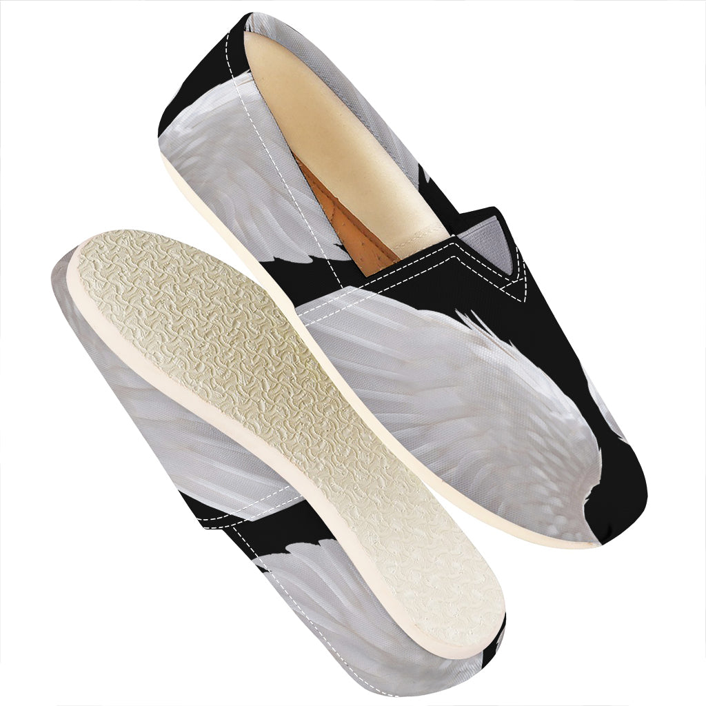 White Angel Wings Print Casual Shoes – GearFrost