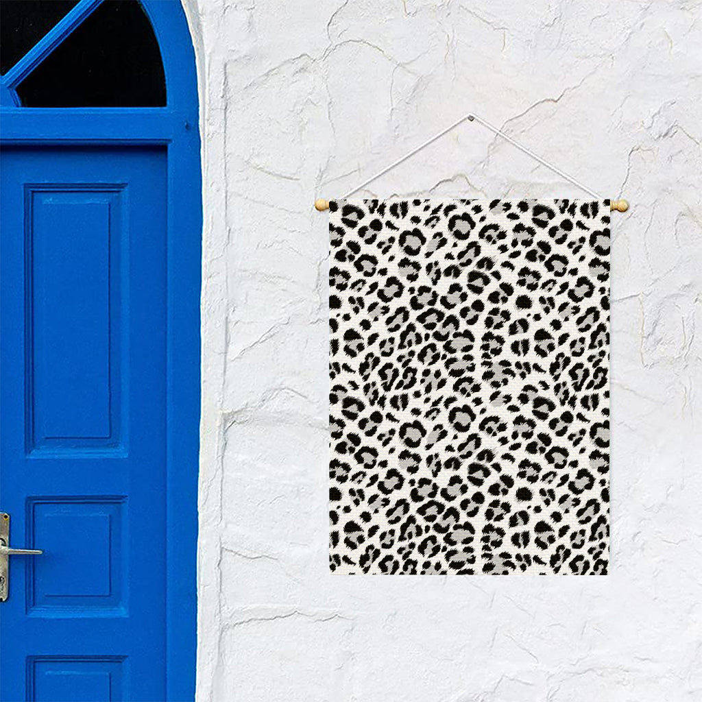White Leopard Print Garden Flag – GearFrost