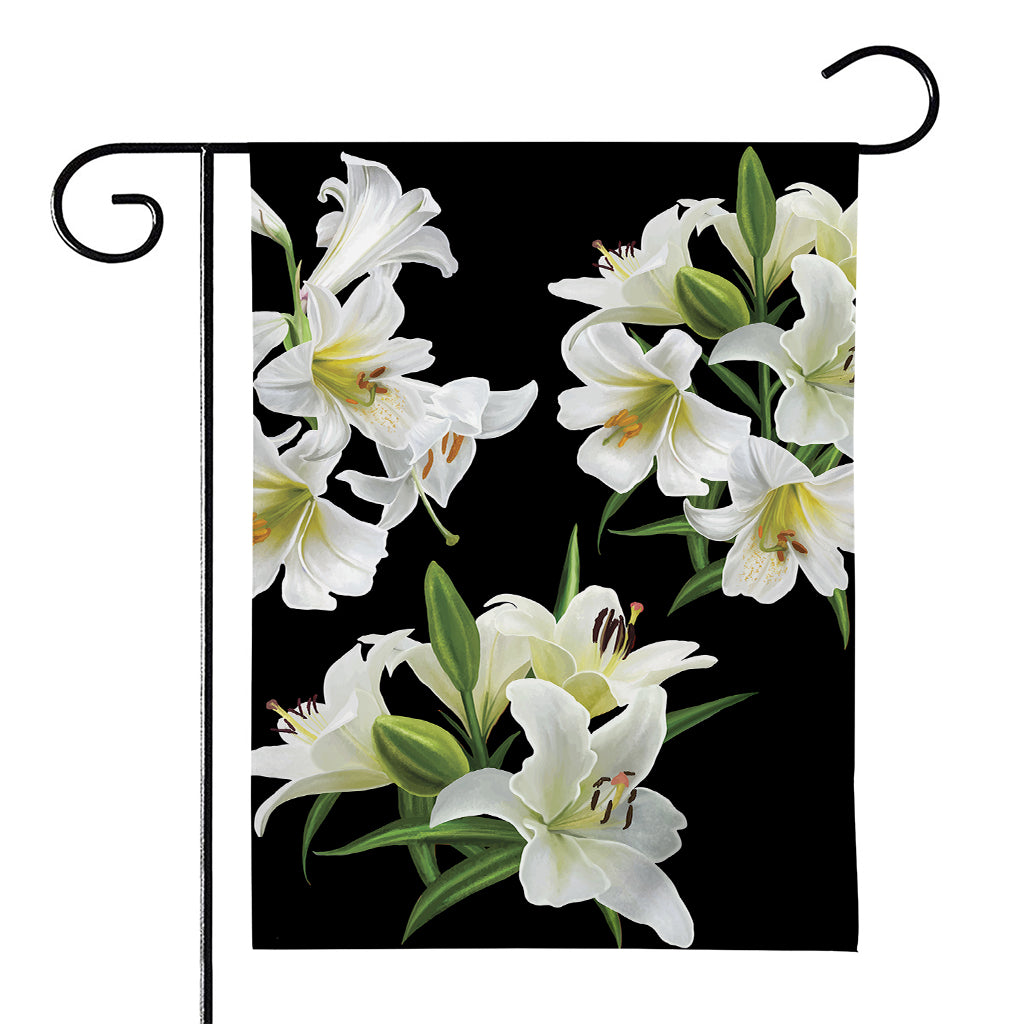 White Lily Print House Flag – GearFrost