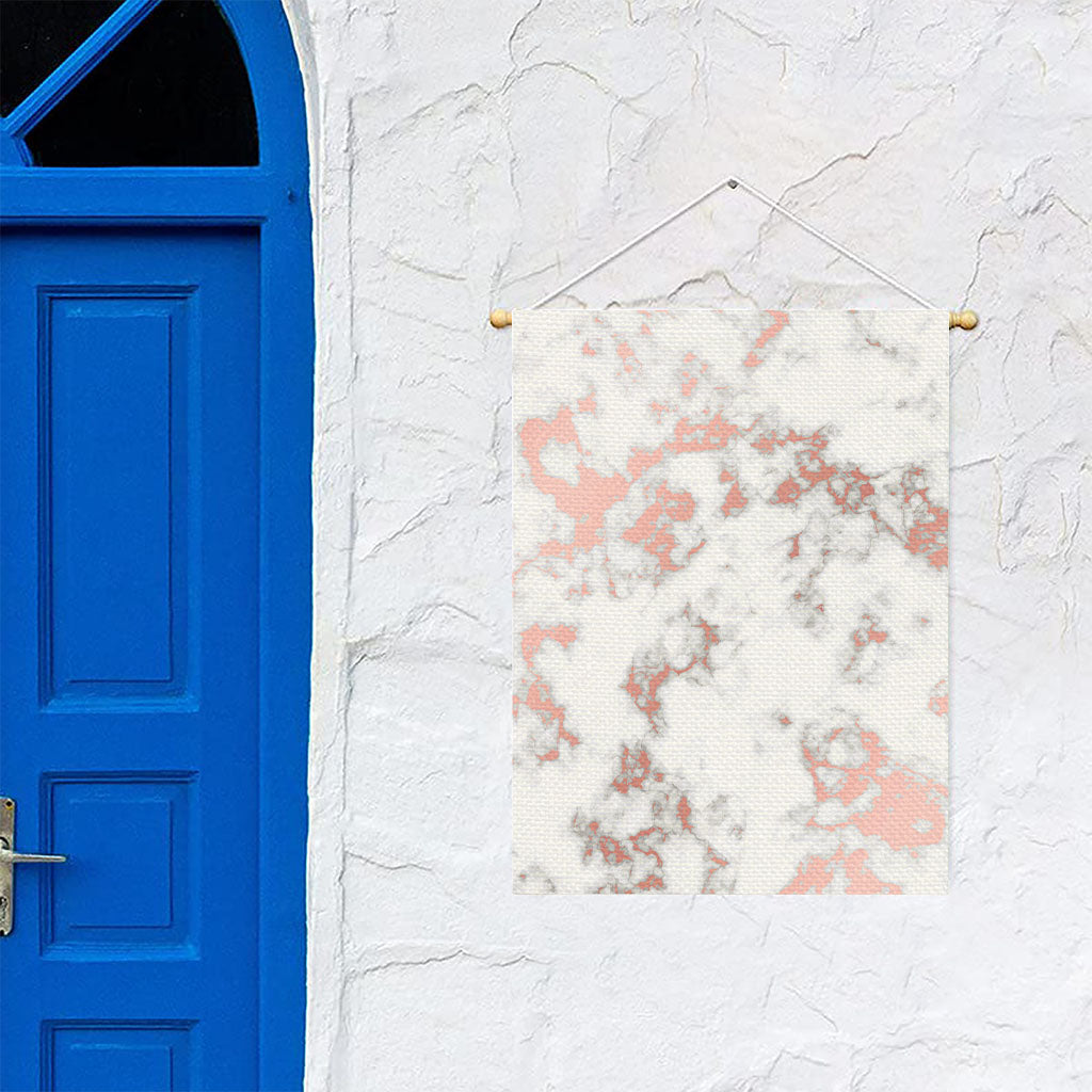 White Rose Gold Marble Print Garden Flag – GearFrost