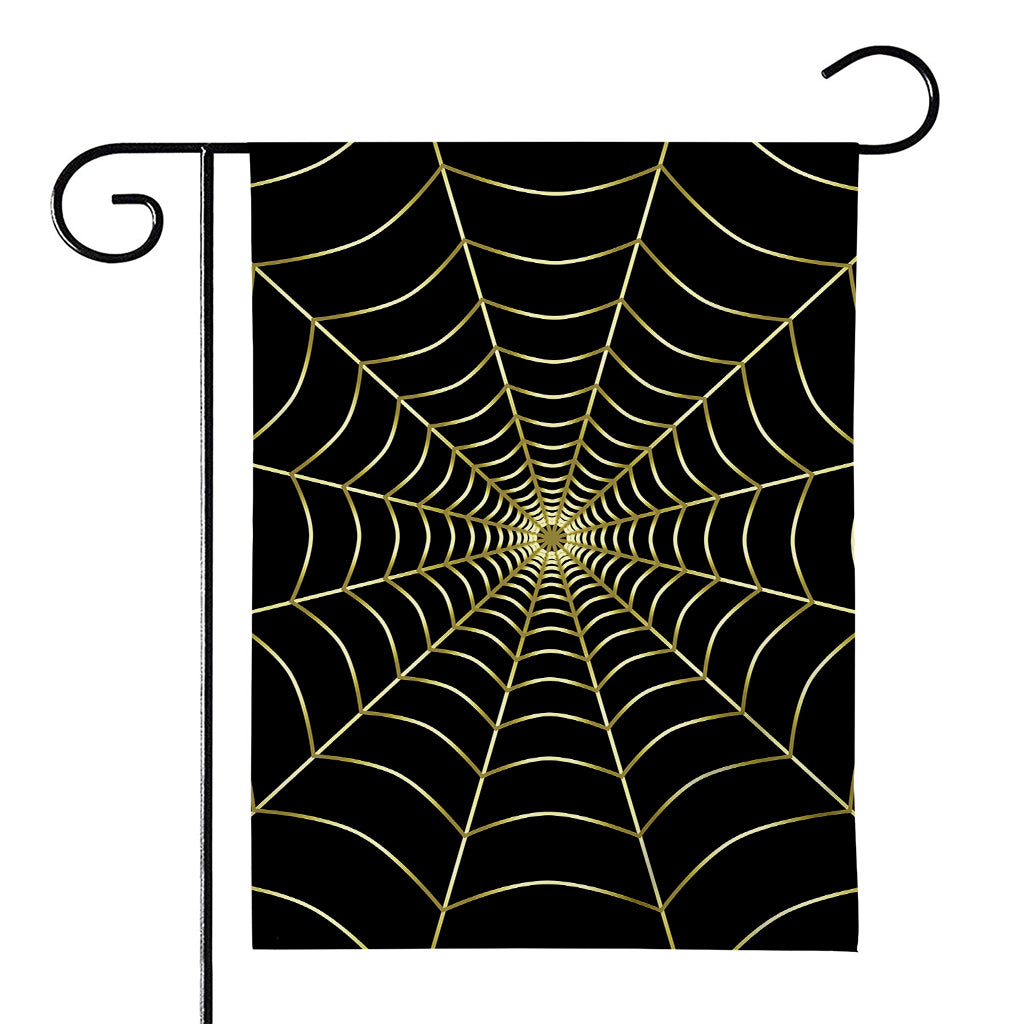 Yellow Cobweb Print House Flag – GearFrost