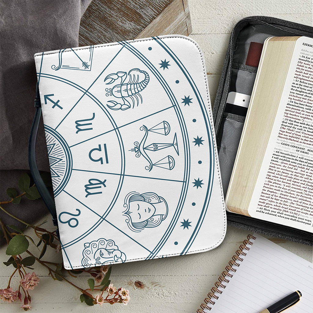 Zodiac Astrology Signs Print Leather Bible Cover – GearFrost