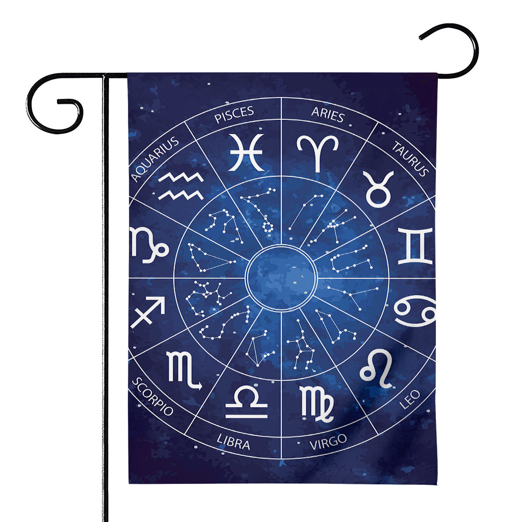 Zodiac Signs Wheel Print House Flag – GearFrost