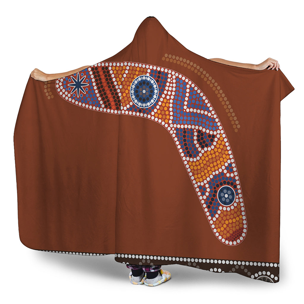 Aboriginal Dot Boomerang Print Hooded Blanket – GearFrost