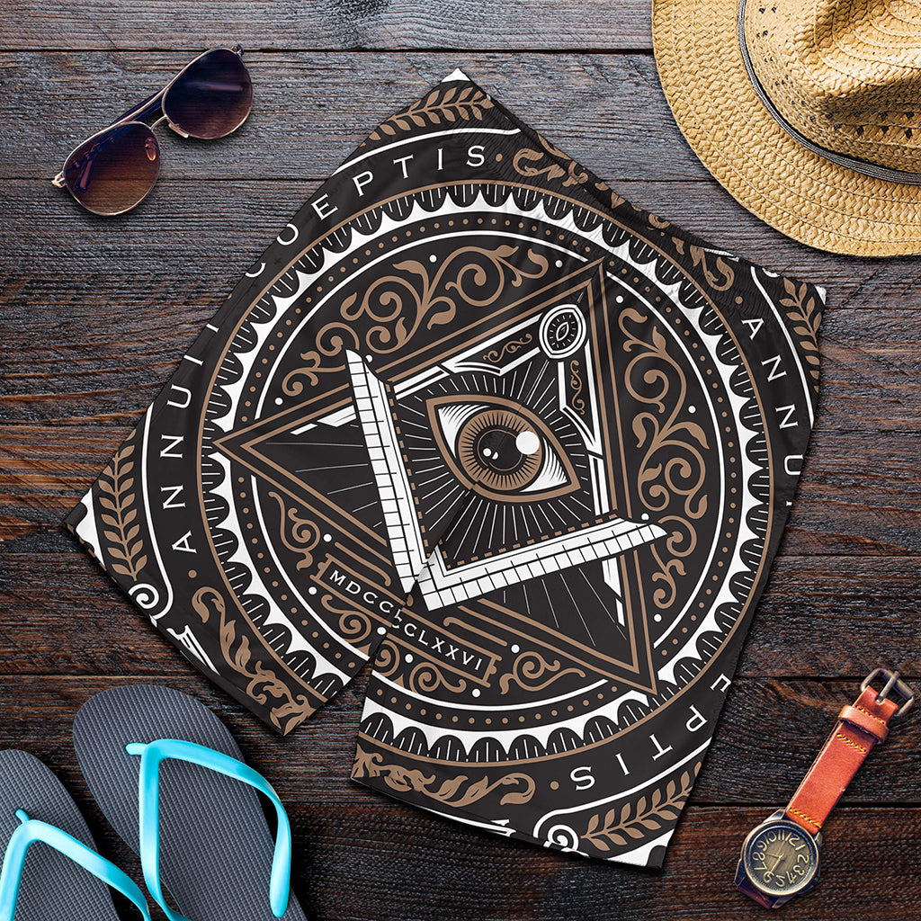 All Seeing Eye Symbol Print Men's Shorts – GearFrost