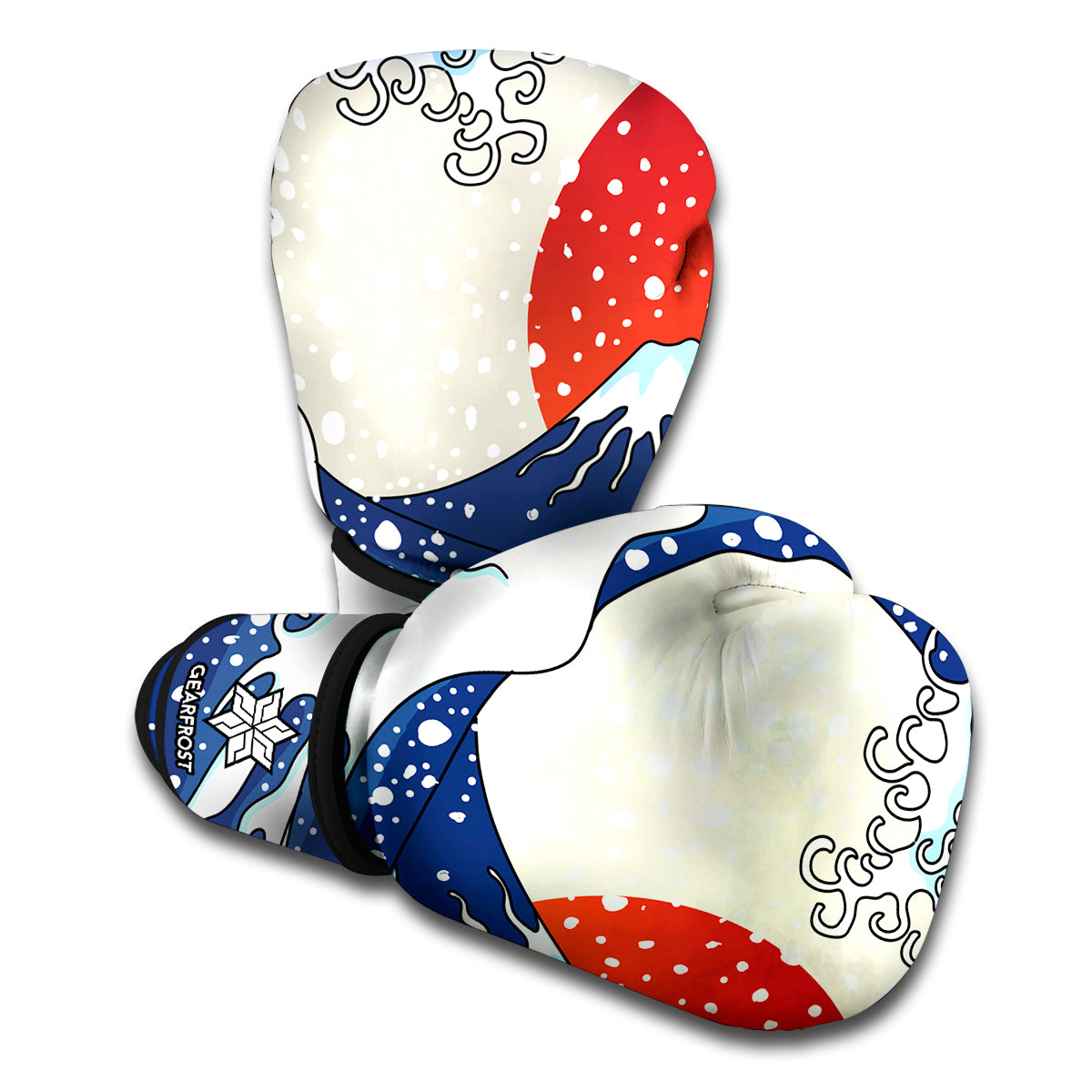 Ancient Great Japanese Wave Print Boxing Gloves – GearFrost