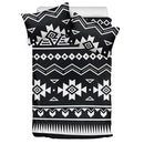 Black And White Aztec Pattern Print Duvet Cover Bedding Set – GearFrost