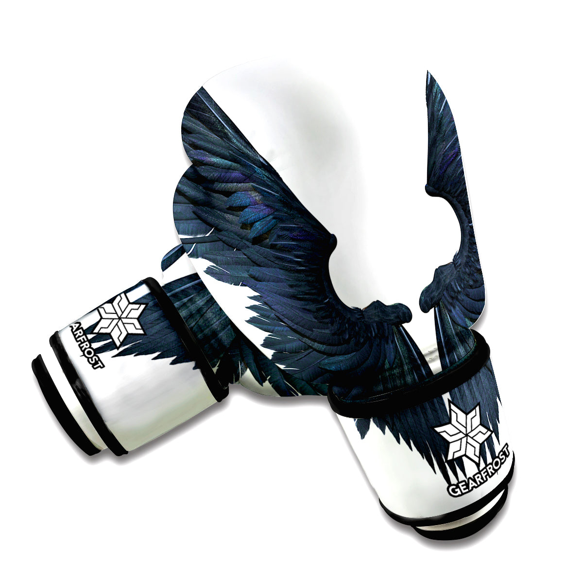 Black Demon Wings Print Boxing Gloves – GearFrost