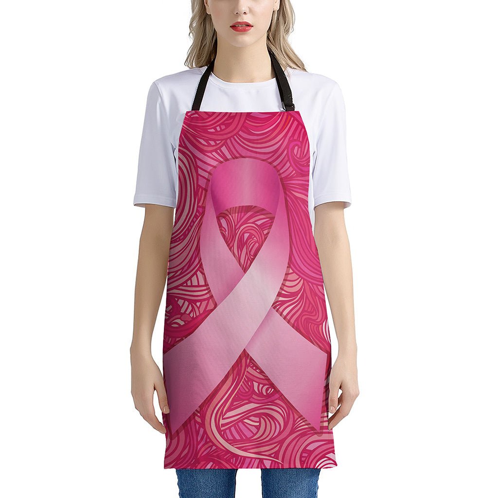 Breast Cancer Awareness Ribbon Print Apron – GearFrost
