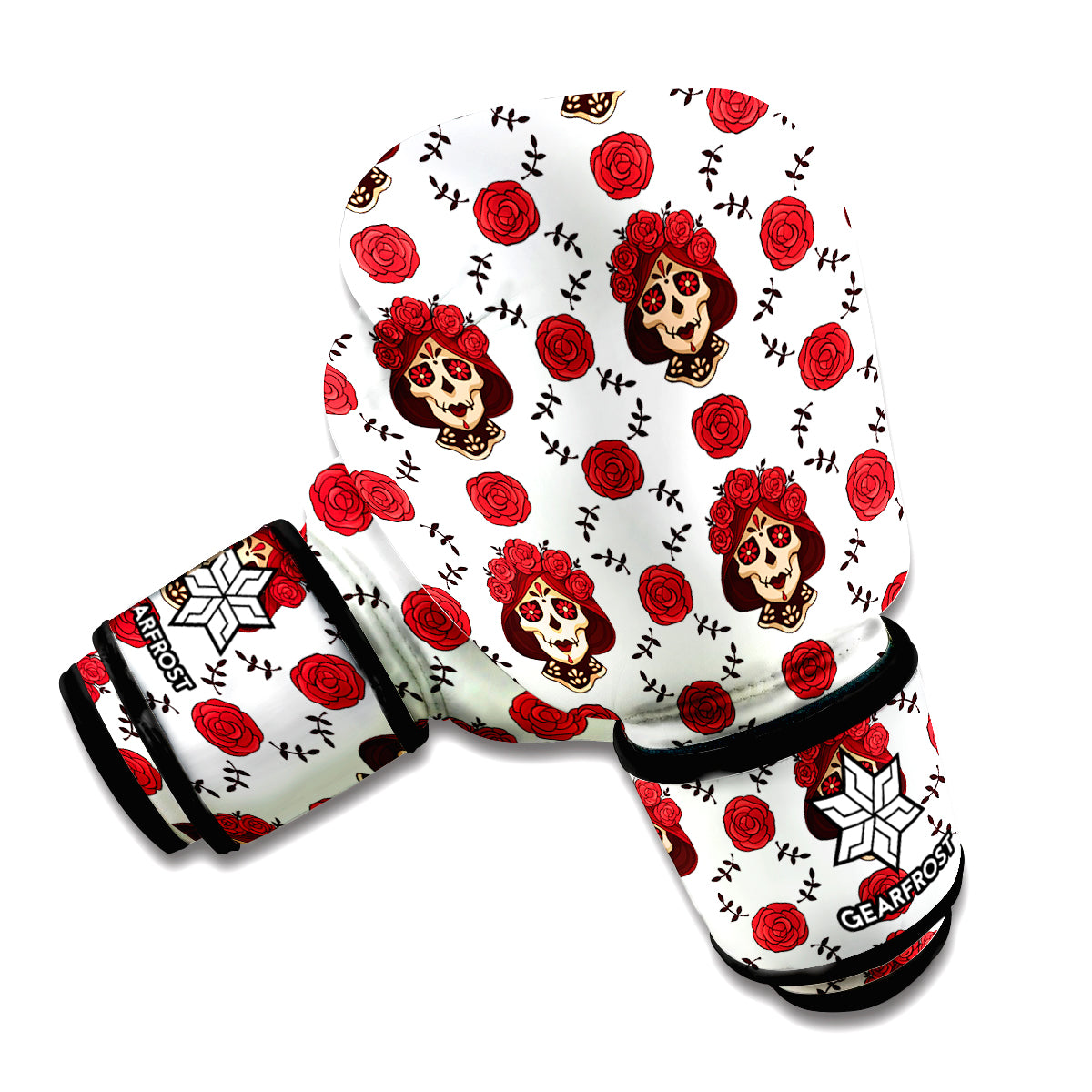 Calavera Girl Skull Pattern Print Boxing Gloves – GearFrost