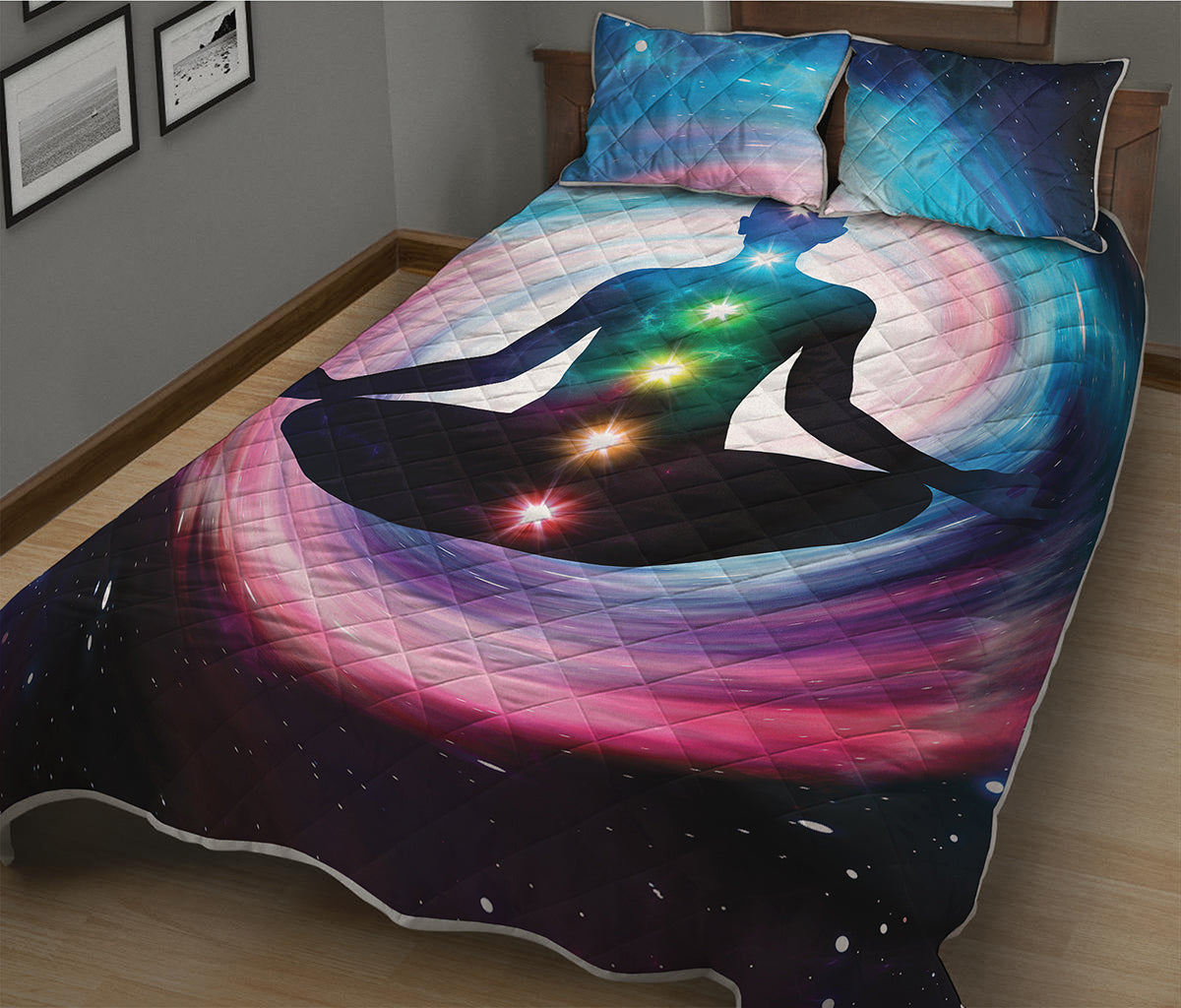 Chakras Of The Universe Print Quilt Bed Set – GearFrost