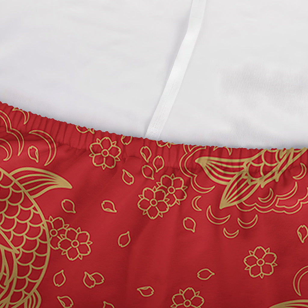 Chinese Koi Fish Pattern Print Sofa Cover – GearFrost