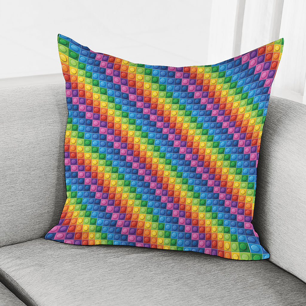 Colorful Plastic Building Blocks Print Pillow Cover – GearFrost