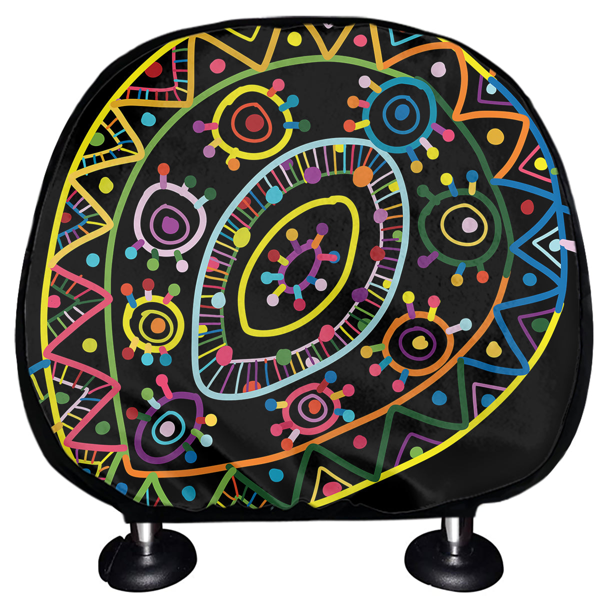 Colorful Sea Turtle Print Car Headrest Covers – GearFrost