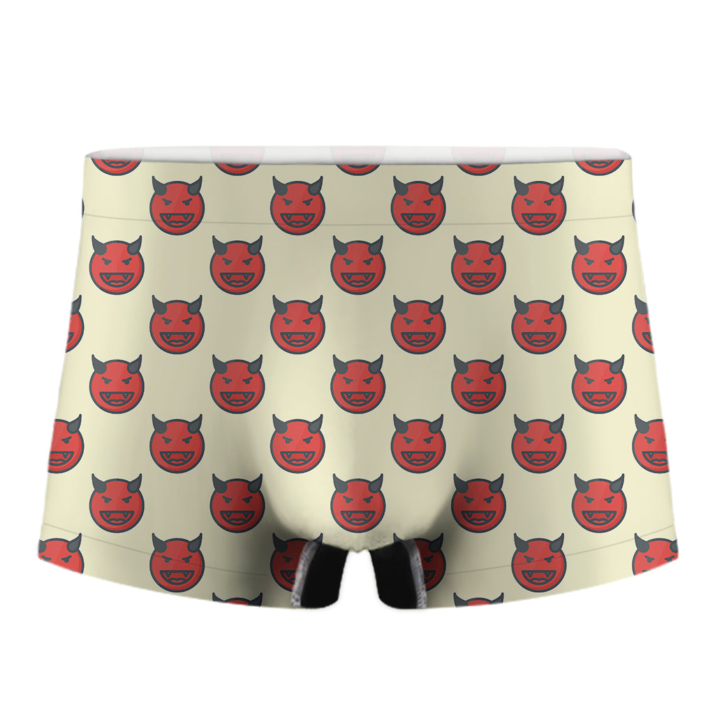 Devil Emoji Pattern Print Men's Boxer Briefs – GearFrost
