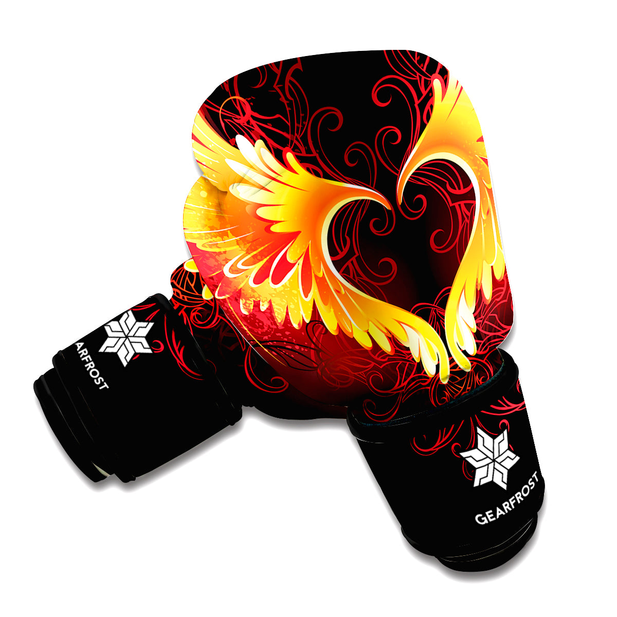 Fire Angel Wings Print Boxing Gloves – GearFrost