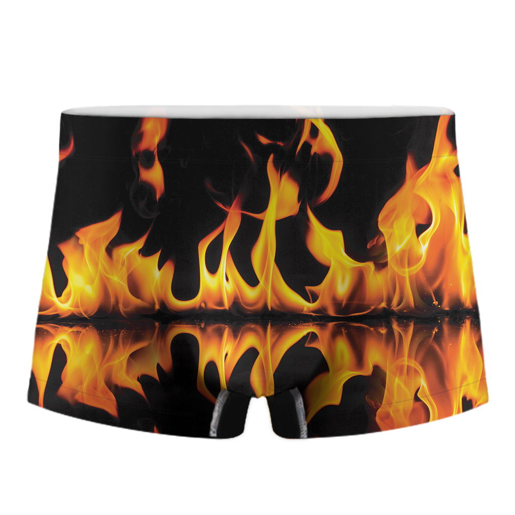 Fire Flame Burning Print Men's Boxer Briefs – GearFrost