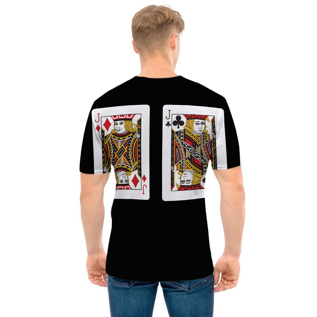 Four Jacks Playing Cards Print Men's T-Shirt – GearFrost