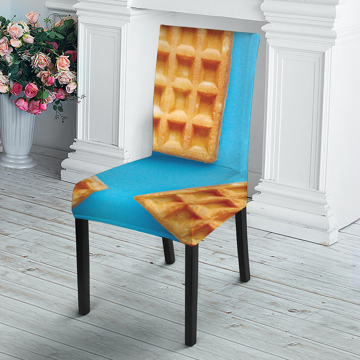Fresh Waffles Print Dining Chair Slipcover – GearFrost