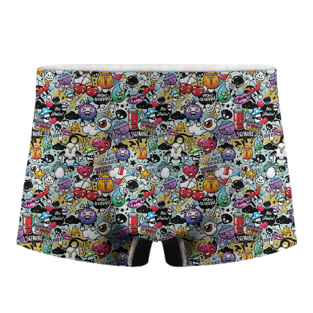 Graffiti Cartoon Characters Print Men's Boxer Briefs – GearFrost
