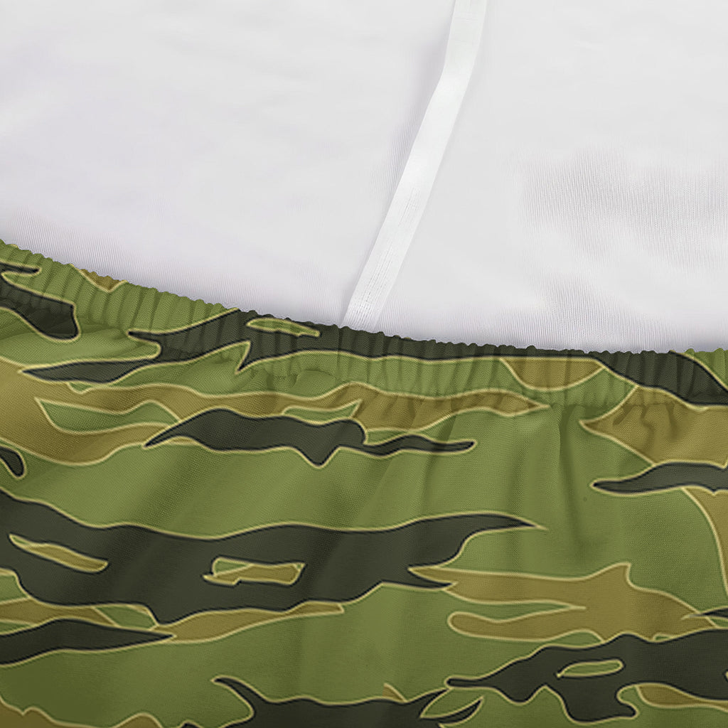 Green Tiger Stripe Camo Pattern Print Sofa Cover – GearFrost