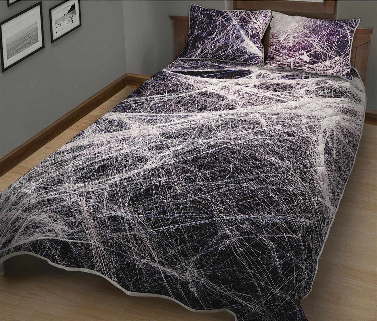 Horror Cobweb Print Quilt Bed Set – GearFrost
