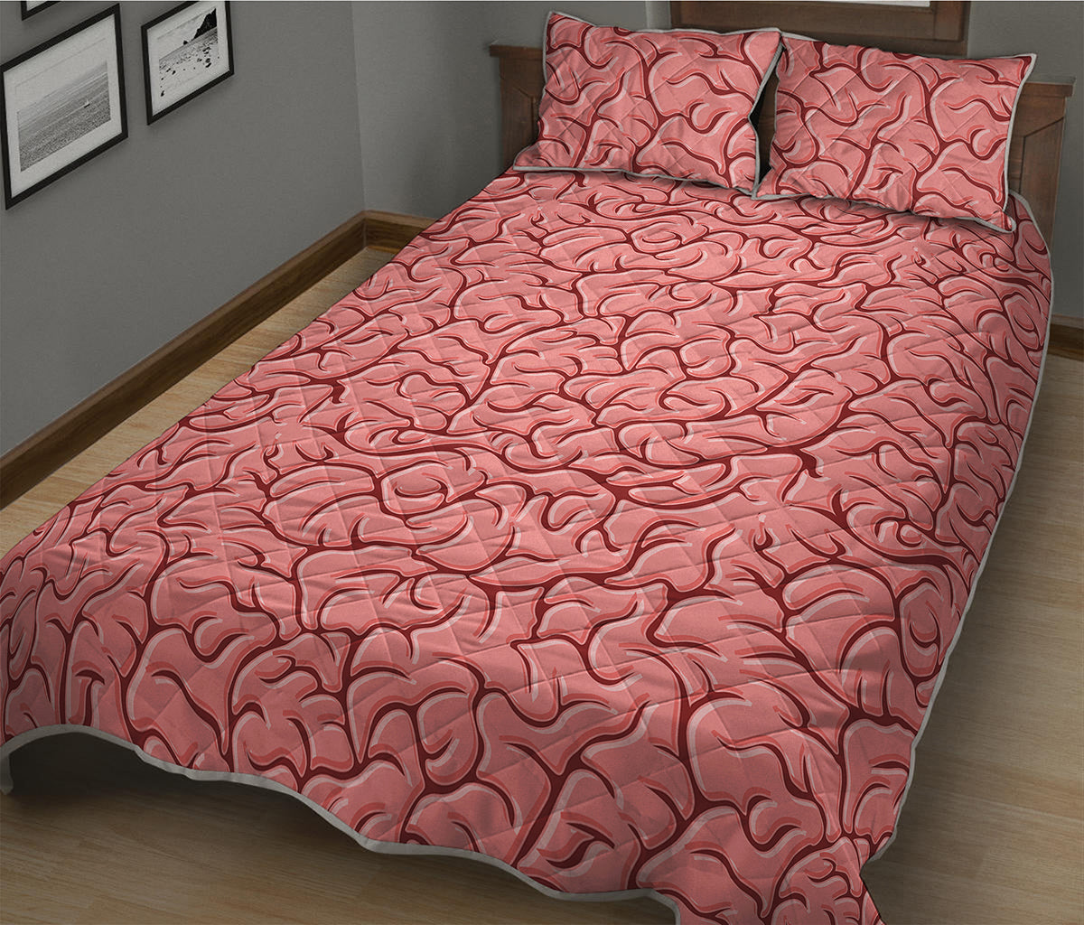 Human Brain Print Quilt Bed Set – GearFrost