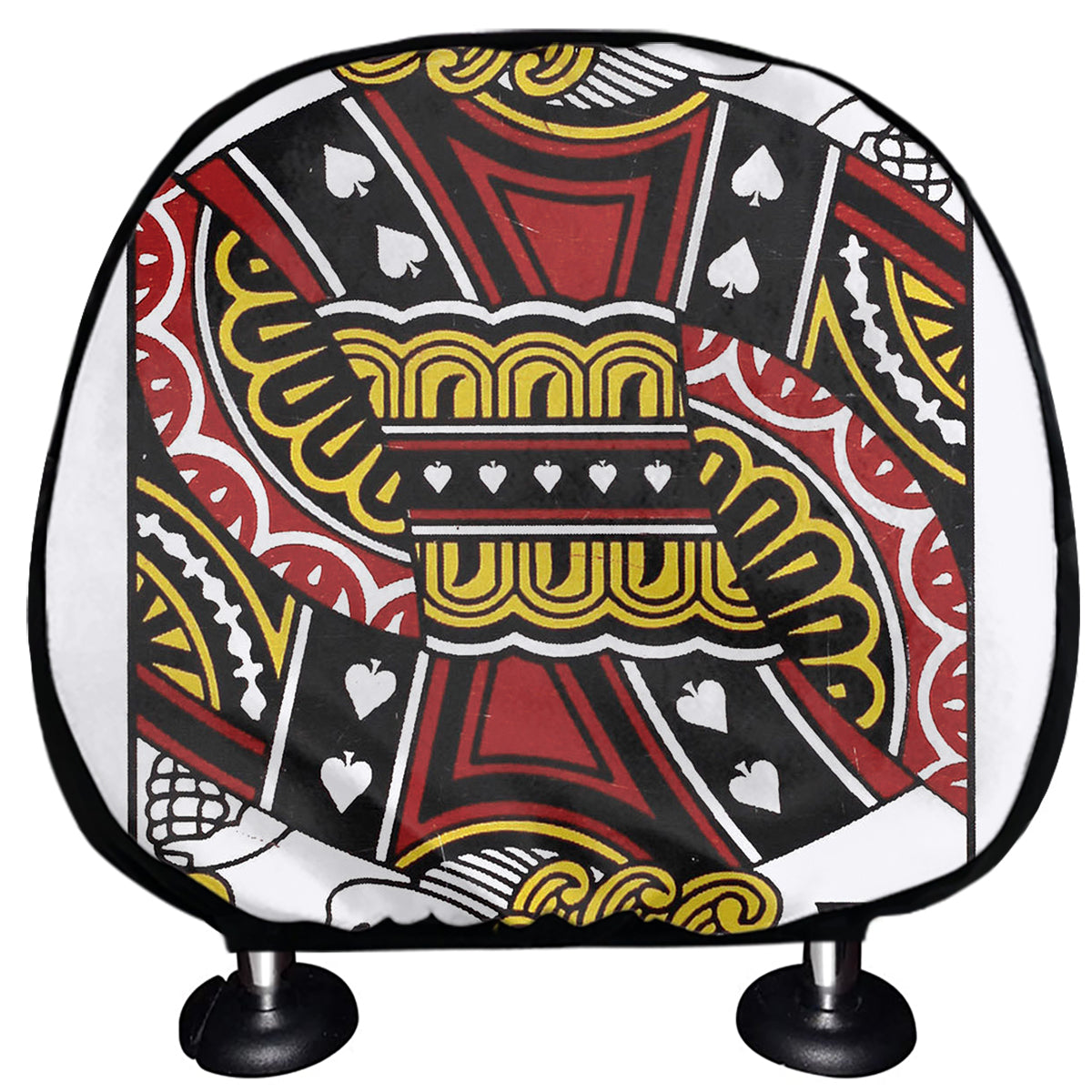 Jack Of Spades Playing Card Print Car Headrest Covers – GearFrost
