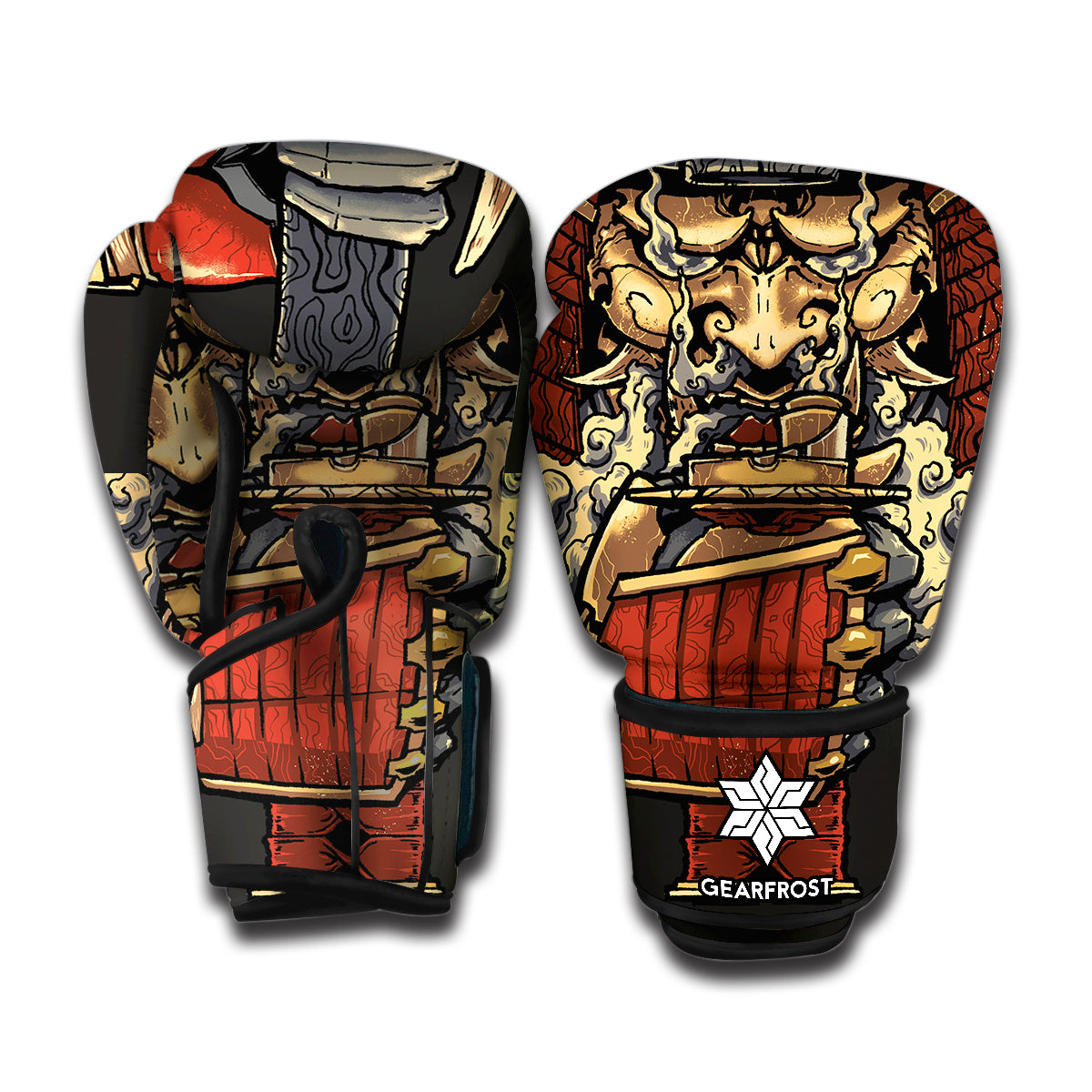 Japanese Ghost Samurai Print Boxing Gloves – GearFrost