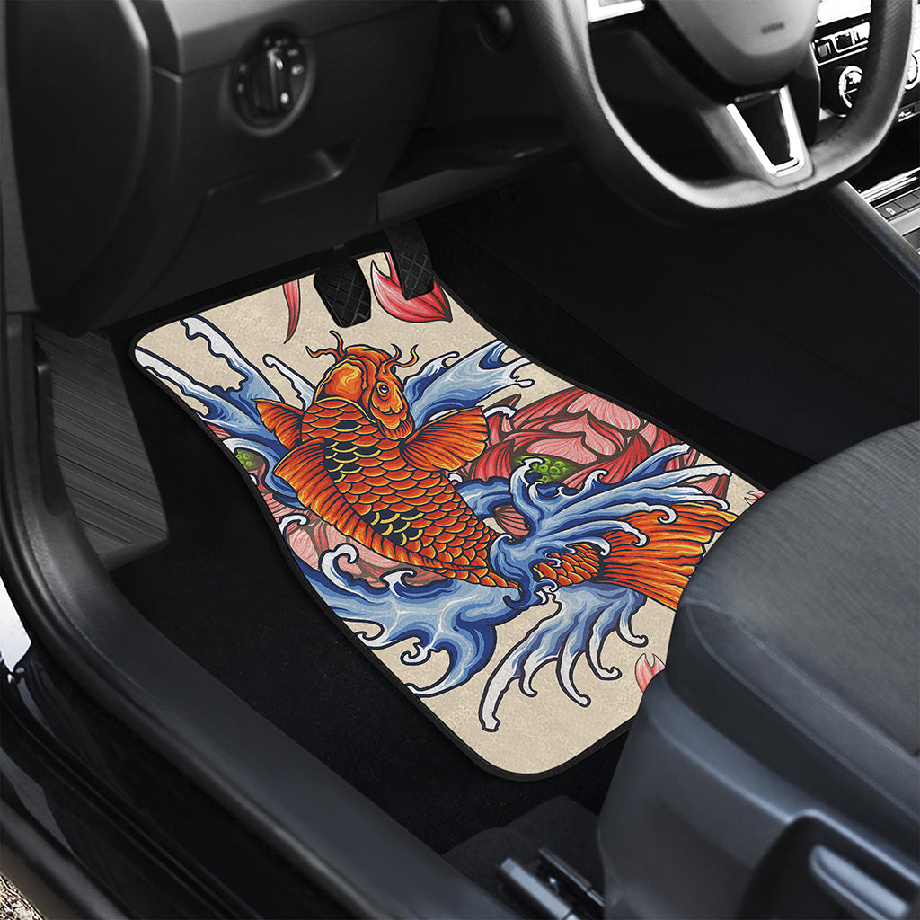 Japanese Koi Fish Tattoo Print Front Car Floor Mats – GearFrost