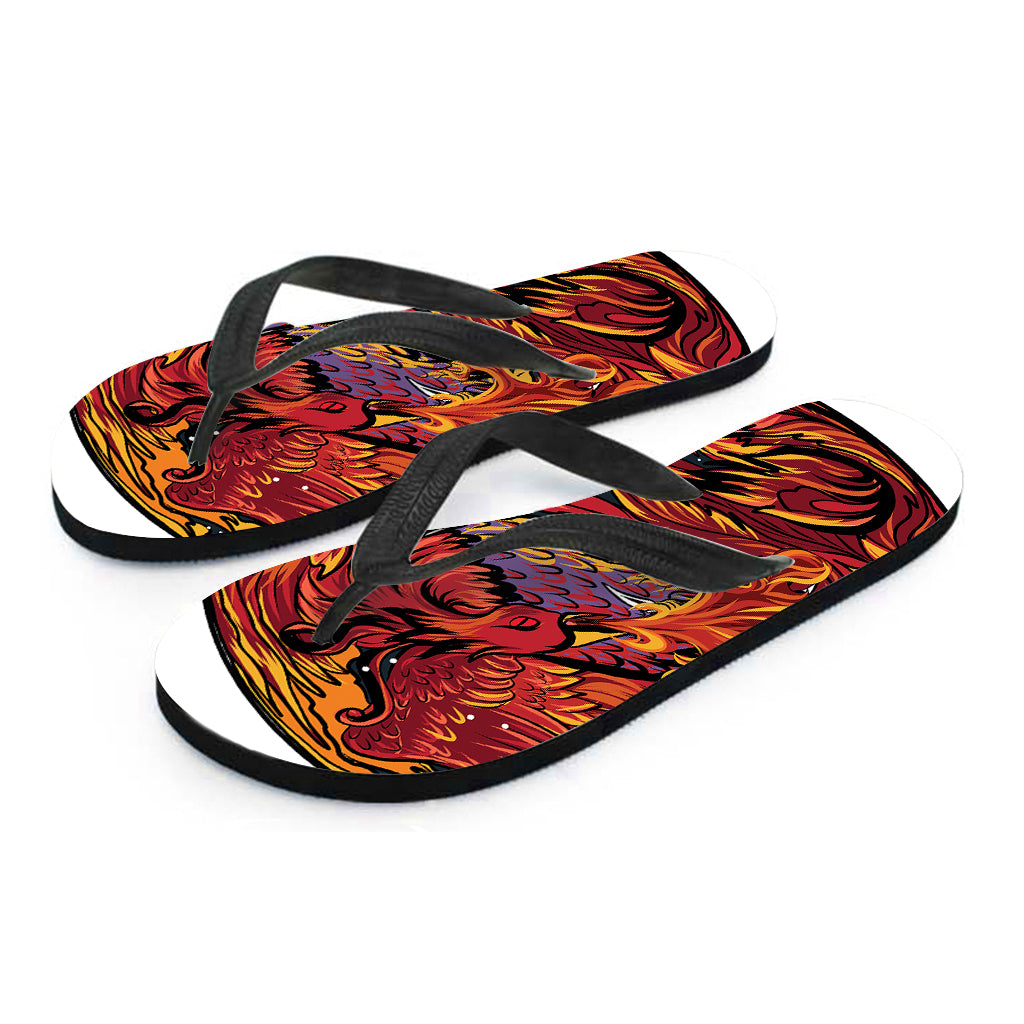 Japanese Phoenix Print Flip Flops – GearFrost