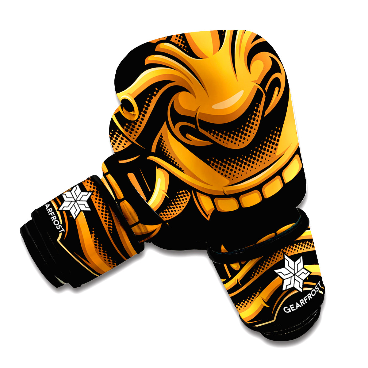Japanese Warrior Mask Print Boxing Gloves – GearFrost
