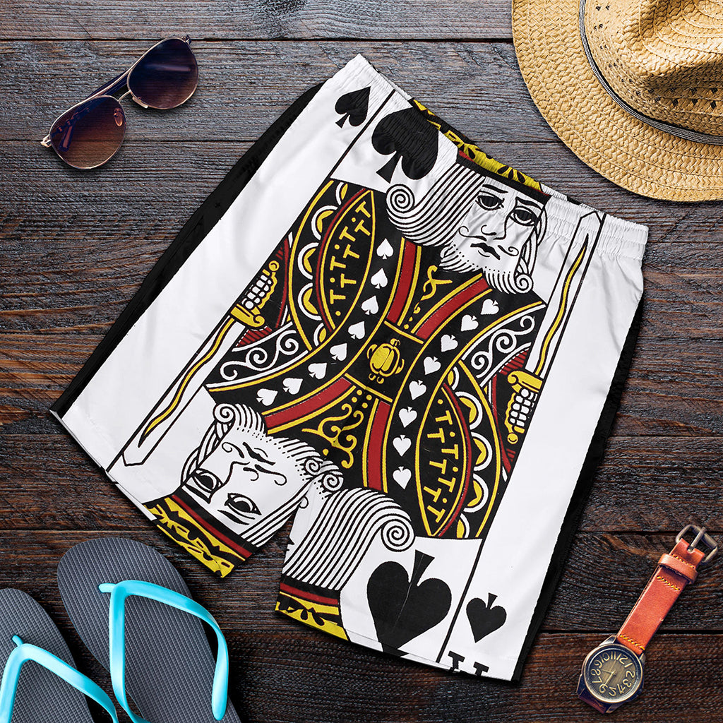 King Of Spades Playing Card Print Men's Shorts – GearFrost