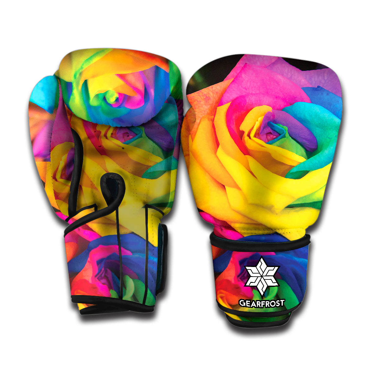 LGBT Pride Rainbow Roses Print Boxing Gloves – GearFrost