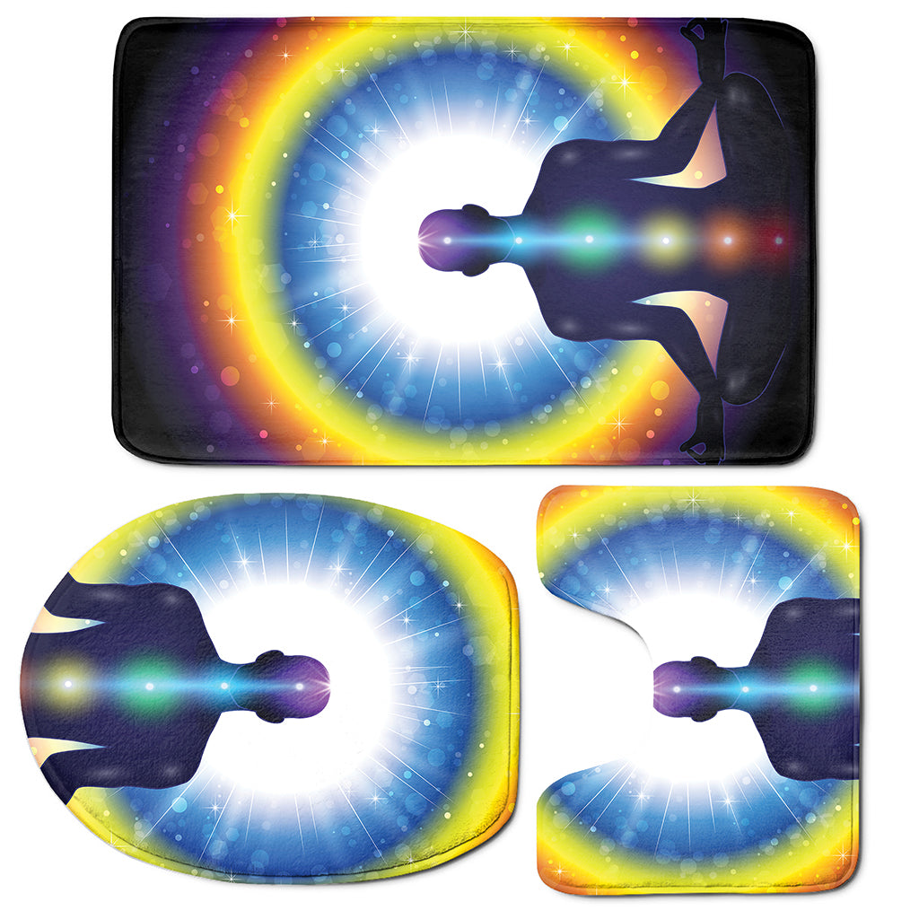 Light Of Seven Chakras Print 3 Piece Bath Mat Set – GearFrost