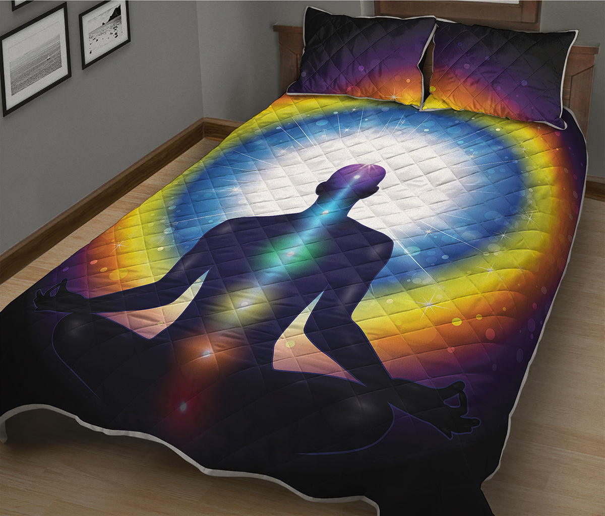 Light Of Seven Chakras Print Quilt Bed Set – GearFrost