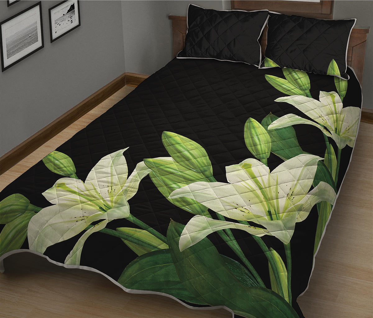 Lily Floral Print Quilt Bed Set – GearFrost