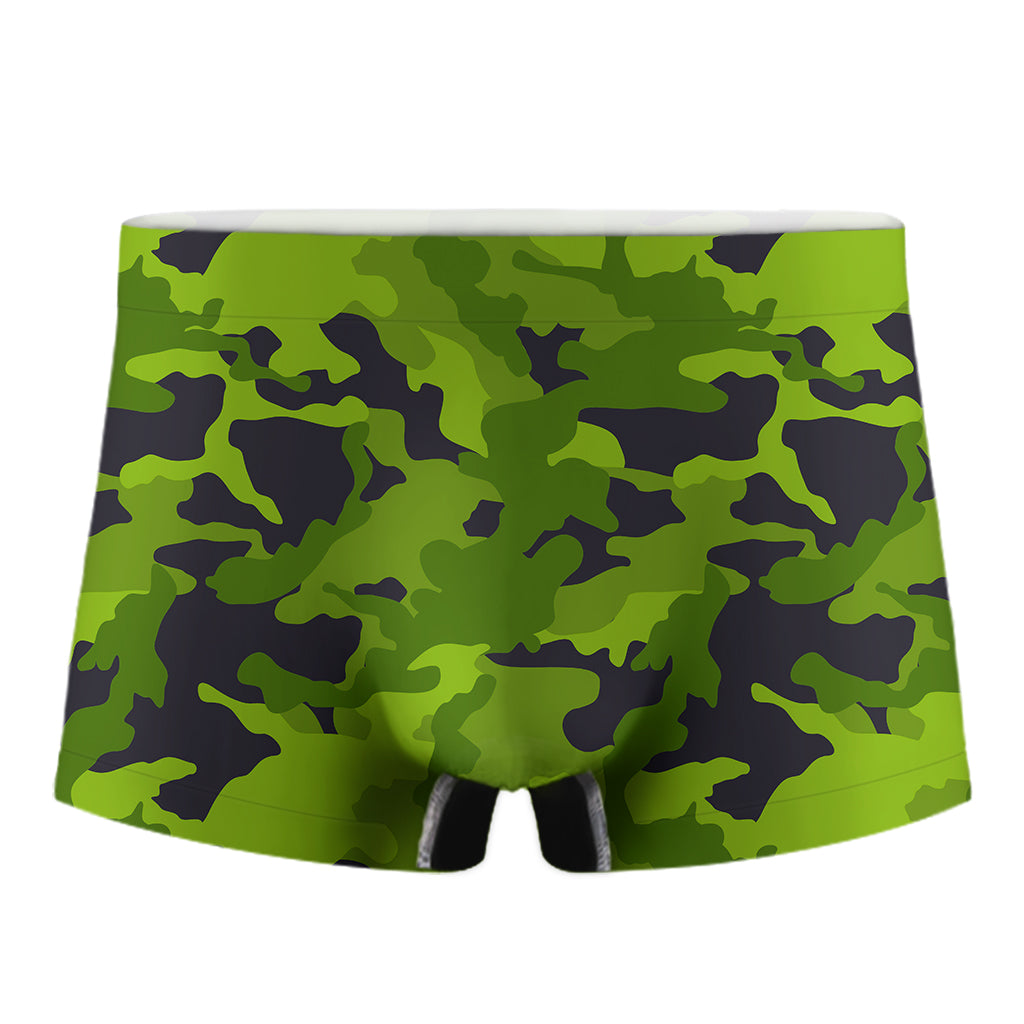 Lime Green Camouflage Print Men's Boxer Briefs – GearFrost