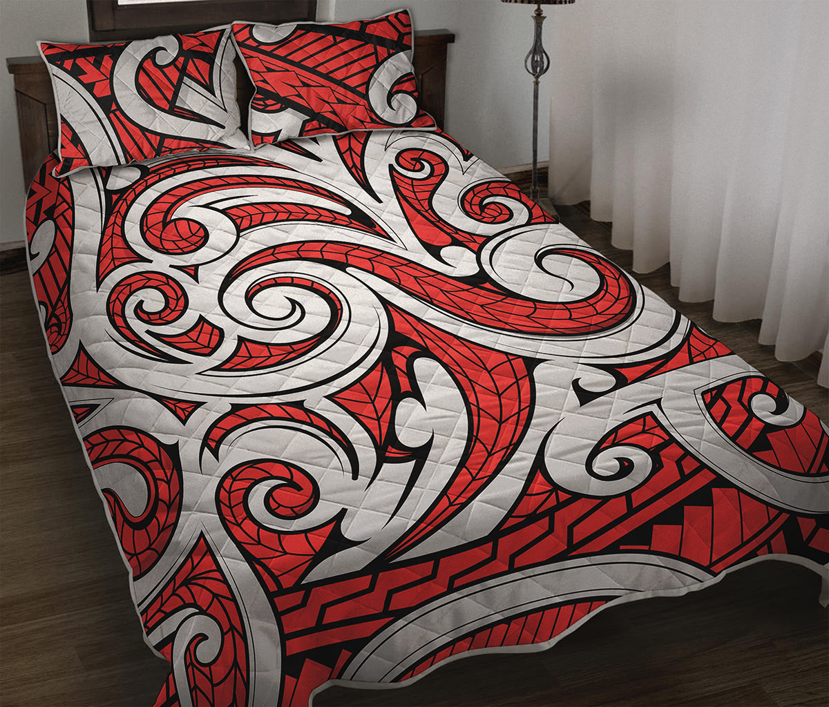 Maori Kowhaiwhai Tribal Polynesian Print Quilt Bed Set – GearFrost