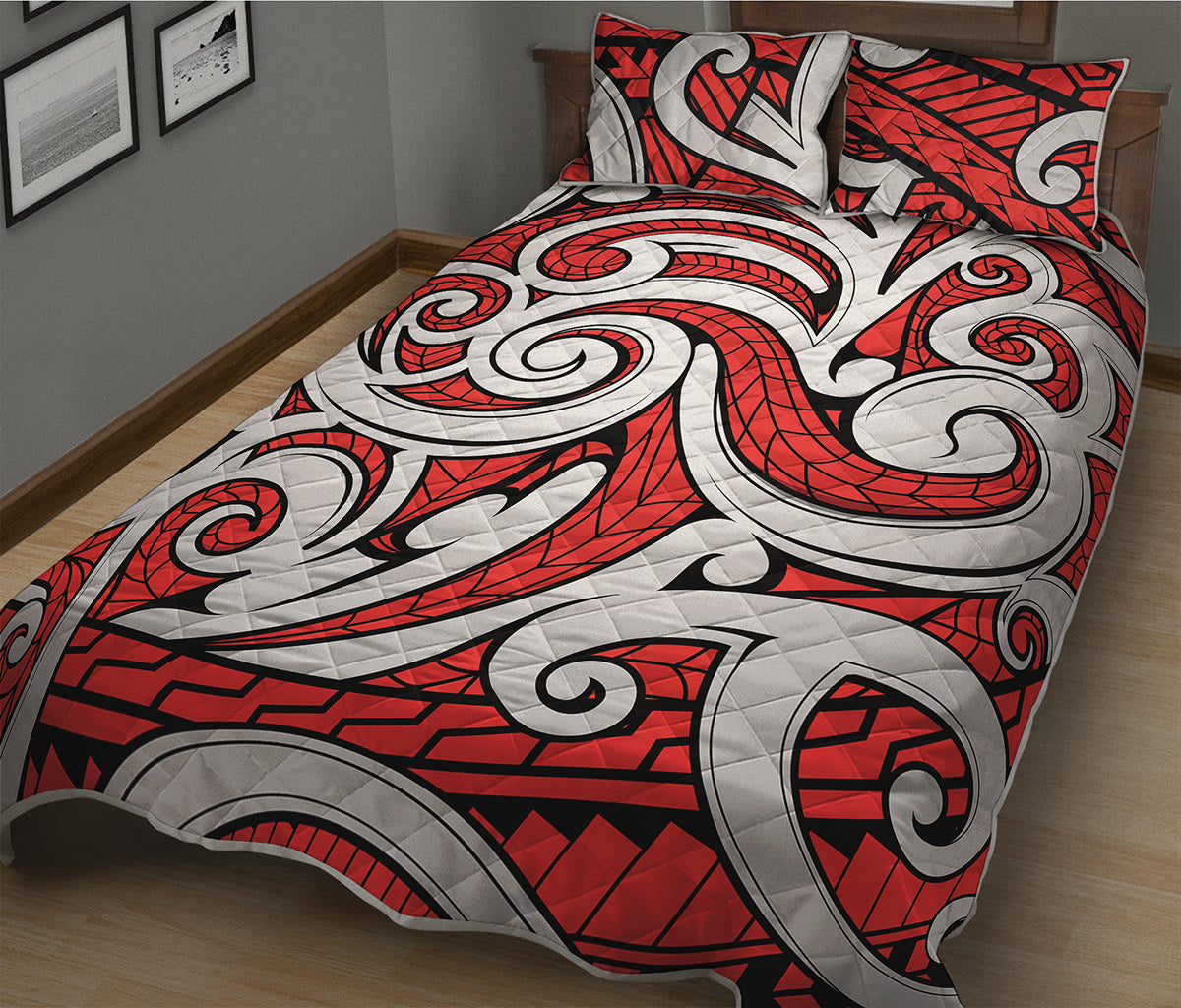 Maori Kowhaiwhai Tribal Polynesian Print Quilt Bed Set – GearFrost