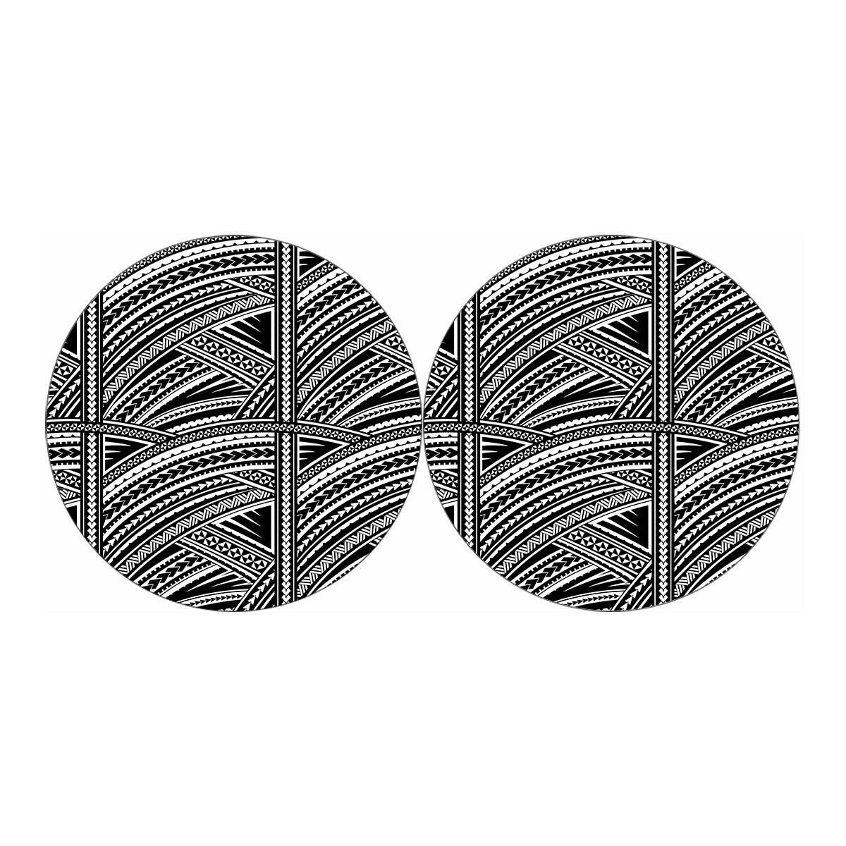 Maori Polynesian Tribal Tattoo Print Car Coasters – GearFrost