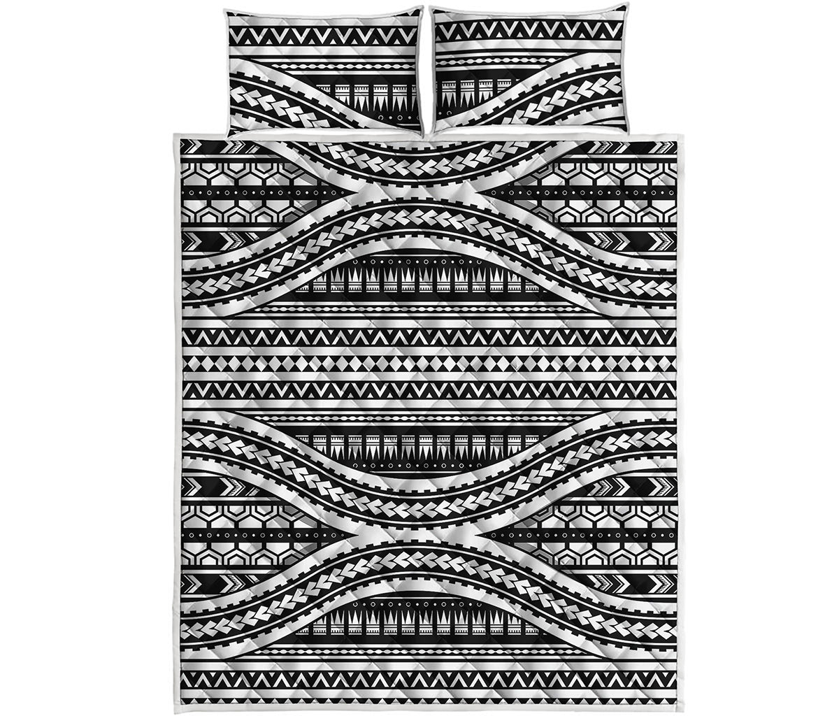 Maori Tattoo Polynesian Tribal Print Quilt Bed Set – GearFrost
