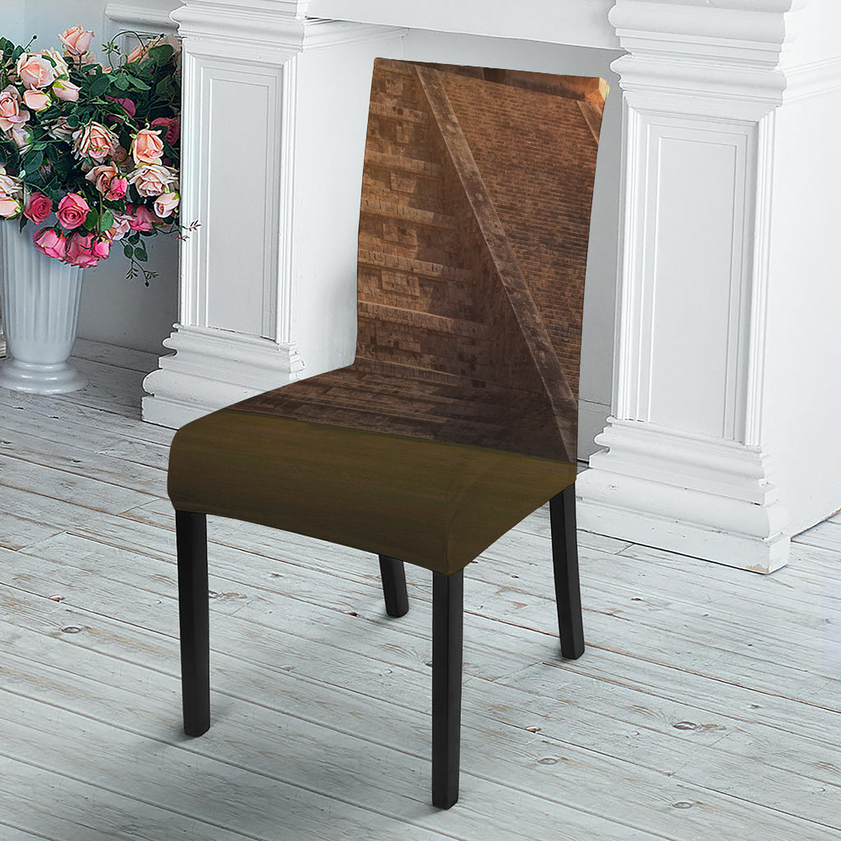 Mayan Pyramid Print Dining Chair Slipcover – GearFrost