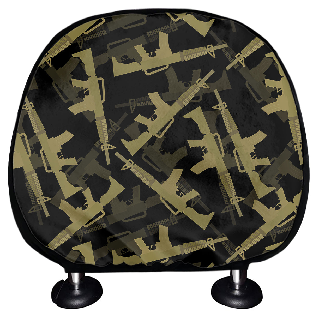 Military Guns Pattern Print Car Headrest Covers – GearFrost