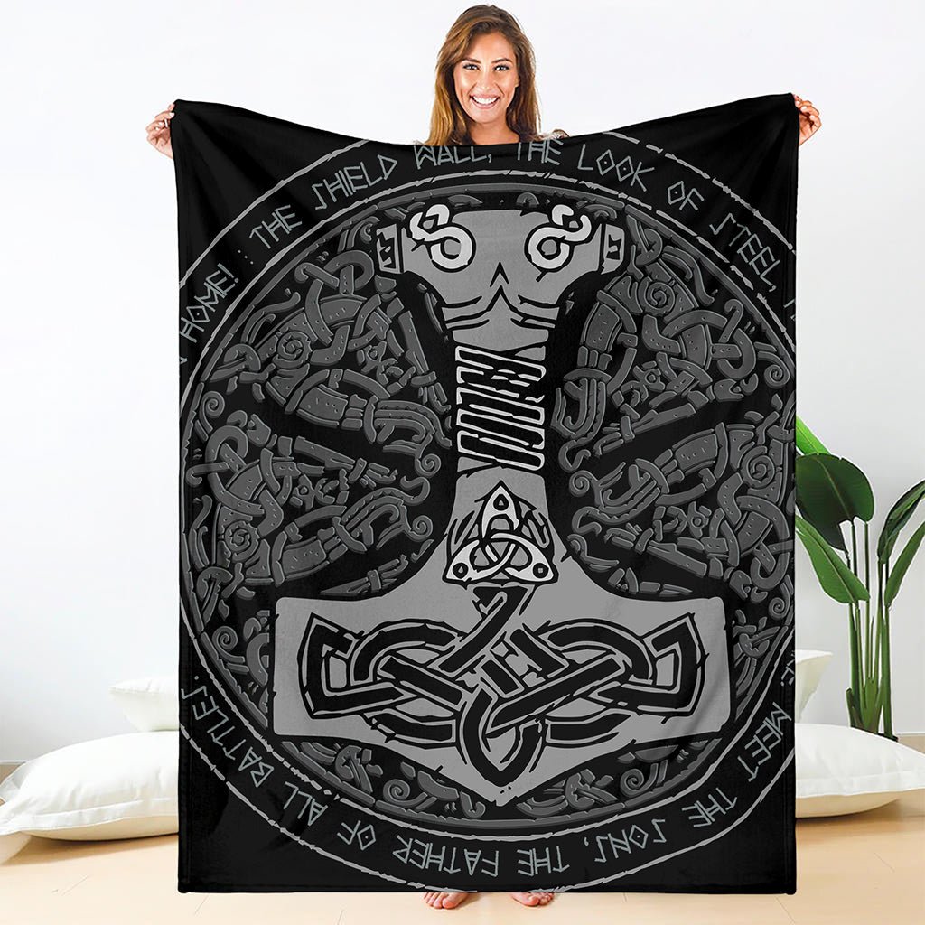 Mjolnir Hammer Of Thor Print Blanket – GearFrost