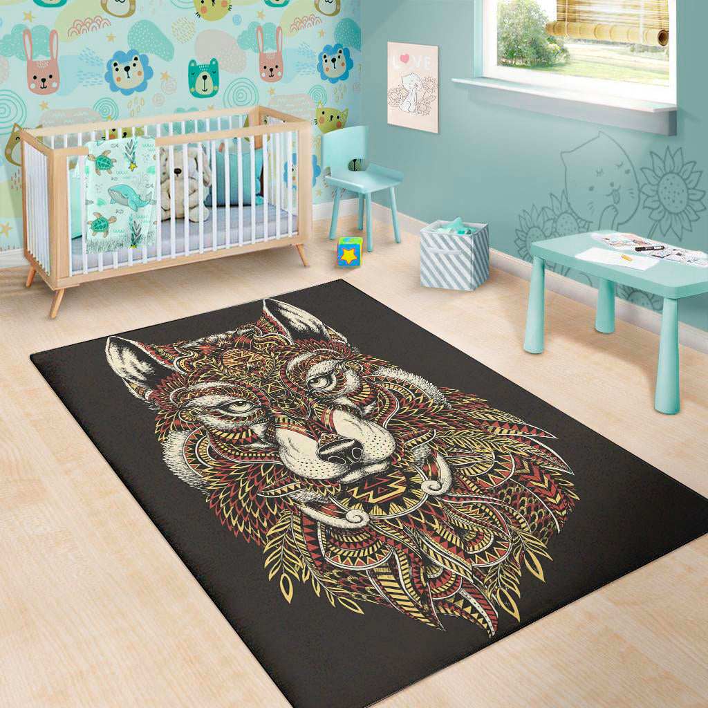 Native American Wolf Spirit Animal Print Floor Mat – GearFrost